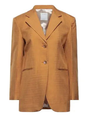Sandro SANDRO Viscose-Cotton Blazer Ocher