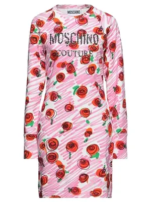 Moschino Floral-print T-shirt Dress - Pink