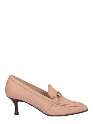 TOD'S TOD'S Leather Loafers With Metal Applications Pink