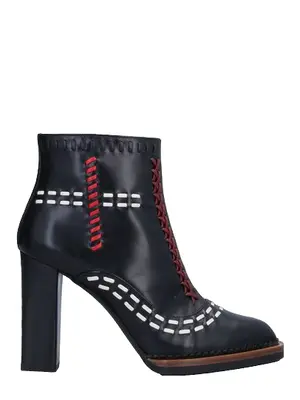 TOD'S Leather Ankle Boots - Black