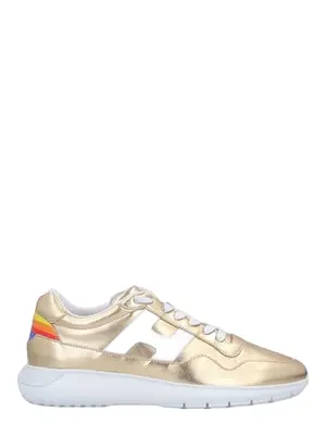 Hogan Leather Low-top Sneakers - Gold