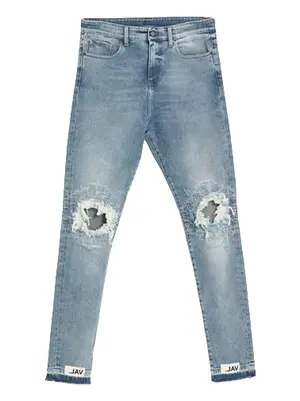 VAL KRISTOPHER Slim Fit Jeans With Appliqués