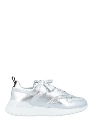 TOD'S Leather Low-top Sneaker - Silver