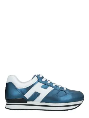 Hogan Leather Low-Top Sneakers Blue