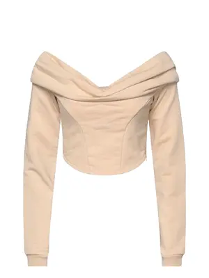 Gcds Cotton Sweatshirt - Beige