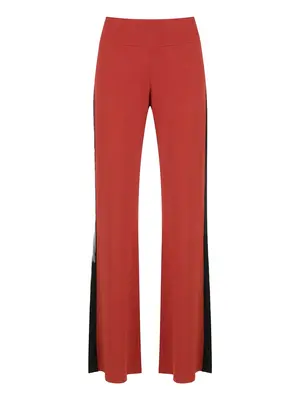LYGIA & NANNY Side-stripe Trousers - Red