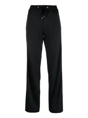John Richmond Drawstring Straight-leg Trousers - Black