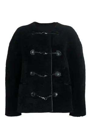 TOTEME Teddy Shearling Jacket - Black