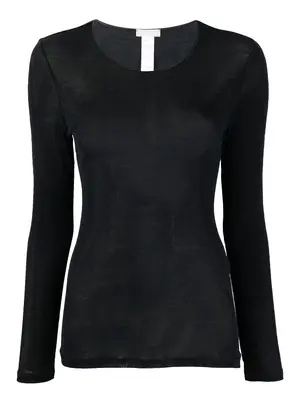 HANRO Long-Sleeve Silk Top