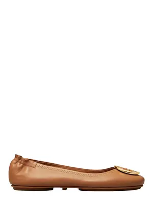 Tory Burch Minnie Travel Ballerina Flats - Gold