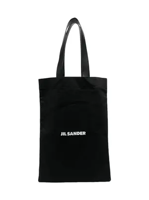 JIL SANDER Logo-print Tote Bag - Black