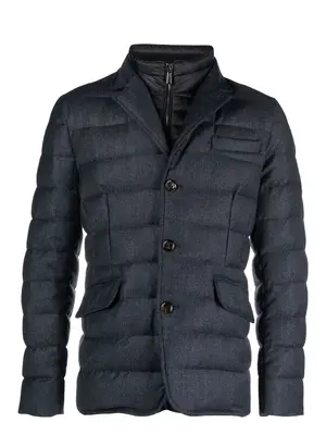 MOORER Mougi Quilted Down Jacket - Blue