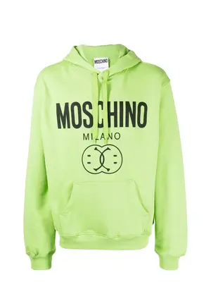Moschino Print Hoodie - Green