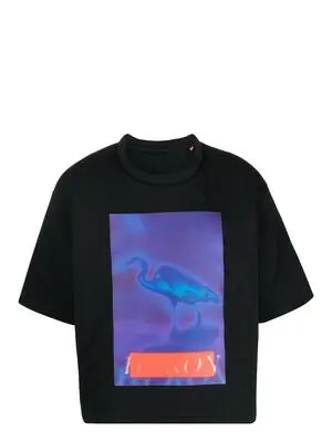 Heron Preston Graphic-print Oversize T-shirt - Black