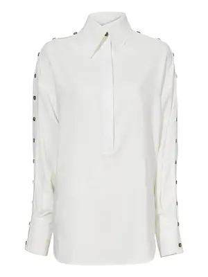 Proenza Schouler Marocaine Silk Shirt - White