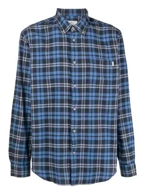 Woolrich Check-pattern Button-up Shirt - Blue