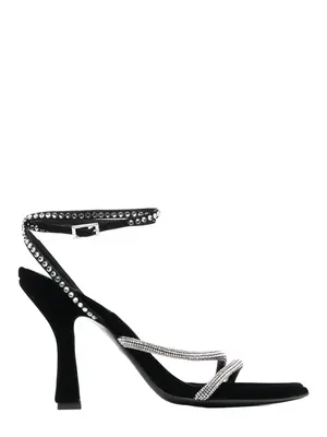 3JUIN Crystal-embellished Sandals - Black