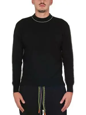 AMBUSH Colour-block Crew-neck Sweater - Black