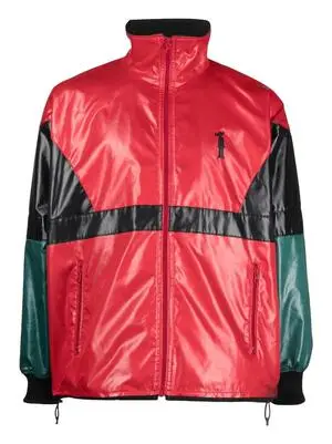 Junya Watanabe Colour-block Print Windbreaker - Red