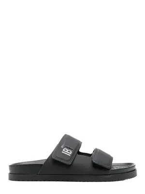 Dsquared2 X Ibrahimović Leather Slides - Black