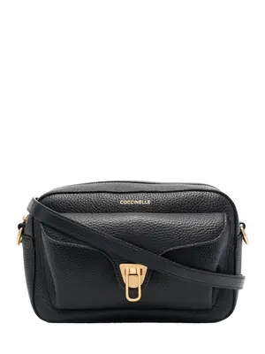 COCCINELLE Beat Leather Crossbody Bag - Black