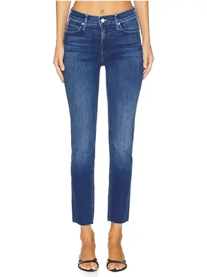 MOTHER The Mid Rise Dazzler Ankle Fray Jeans - Nothing Between Us