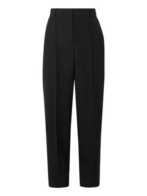 TOTEME TOTEME Pleated Straight-Leg Trousers Black