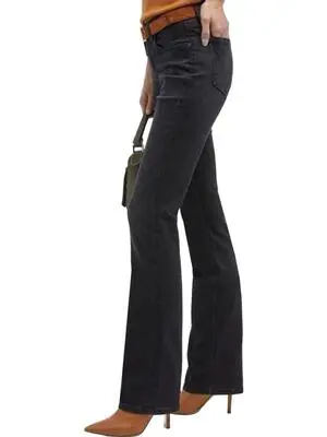 Lafayette 148 New York Mercer Kick Flare Jean - Gray