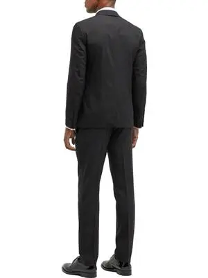 Theory Apos;s Notch Lapel Wool Tuxedo Jacket - Black