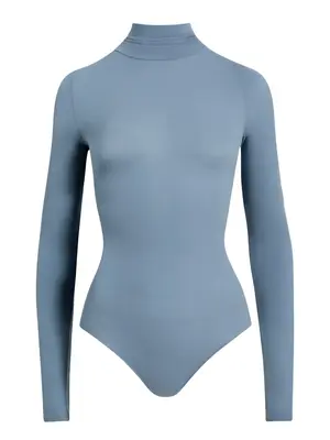 Commando Matte Long-Sleeve Turtleneck Bodysuit Bluestone
