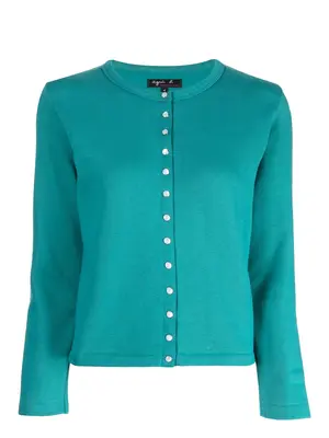 AGNÈS B. Le Petit Snap Cardigan - Green