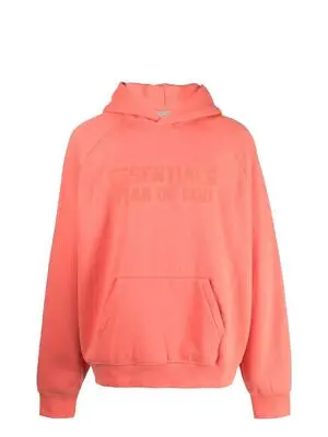 Fear Of God Logo-print Cotton Hoodie - Pink