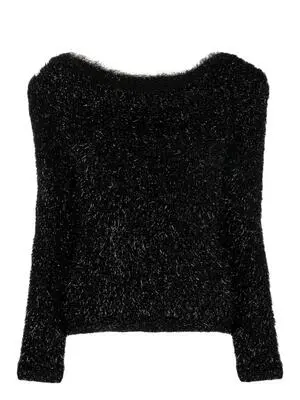 Alberta Ferretti Long-sleeve Knitted Jumper - Black