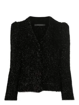 ALBERTA FERRETTI V-Neck Fluffy Jumper