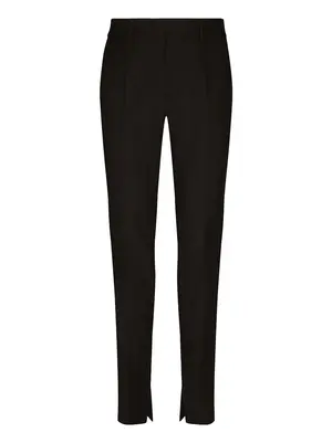 Dolce & Gabbana Ankle-slit Trousers - Black