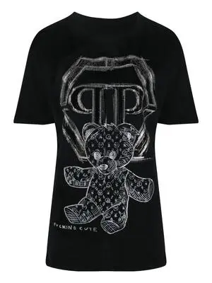 Philipp Plein Teddy Bear-printed T-shirt - Black