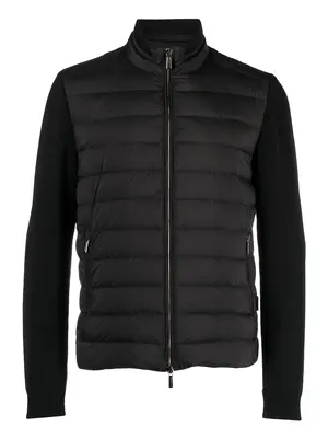MOORER Padded Zip-up Gilet - Black