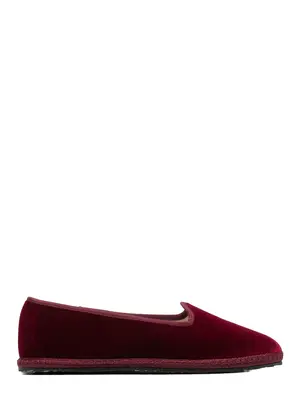 SCAROSSO Valentina Slip-on Slippers - Red