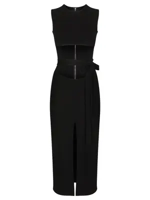 Dolce & Gabbana Belted Midi Dress - Black