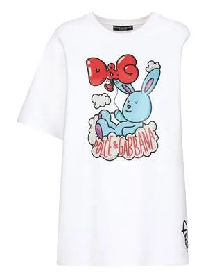 Dolce & Gabbana Graphic-print Short-sleeved T-shirt - White