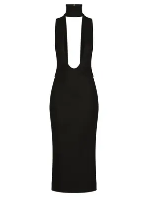 Dolce & Gabbana Cut-out Midi Dress - Black