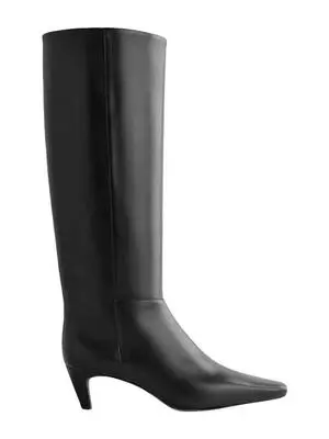REFORMATION Remy Knee Boot - Black Leather