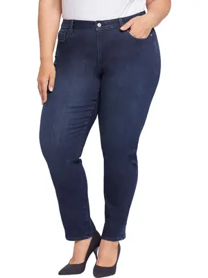 NYDJ Relaxed Straight Leg Jeans Underground