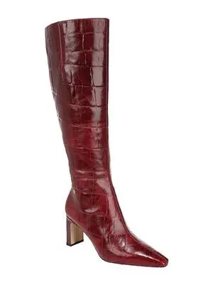 Sam Edelman Sylvia Knee High Boots - French Merlot
