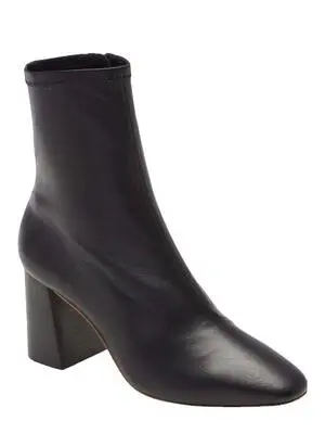 LOEFFLER RANDALL Elise Stretch Leather Bootie - Black