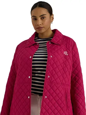 Ralph Lauren Ralph Lauren Diamond-Quilted Jacket Sport Pink