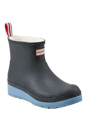 Hunter Hunter Play Short Faux Shearling Lined Rain Boot Hunter Navy