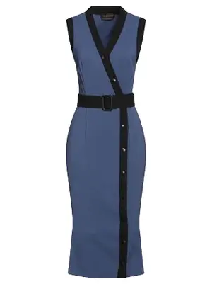 TRUSSARDI Midi Bodycon Dress - Blue