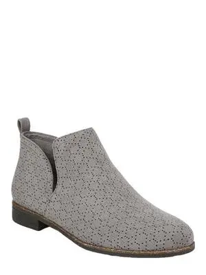Dr. Scholl'S Rate Perforated Bootie - Dark Shadow Perforated Fabric