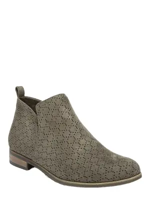 Dr. Scholl'S Dr. Scholl's Rate Perforated Bootie Olive Fabric